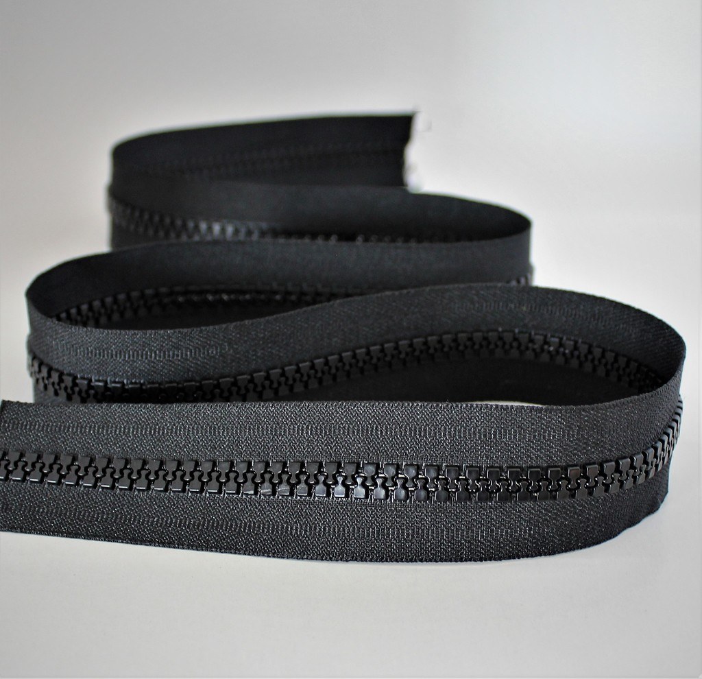 Black Continuous Zipper Size No 3 Large Zippers – Haberdasher.com.au